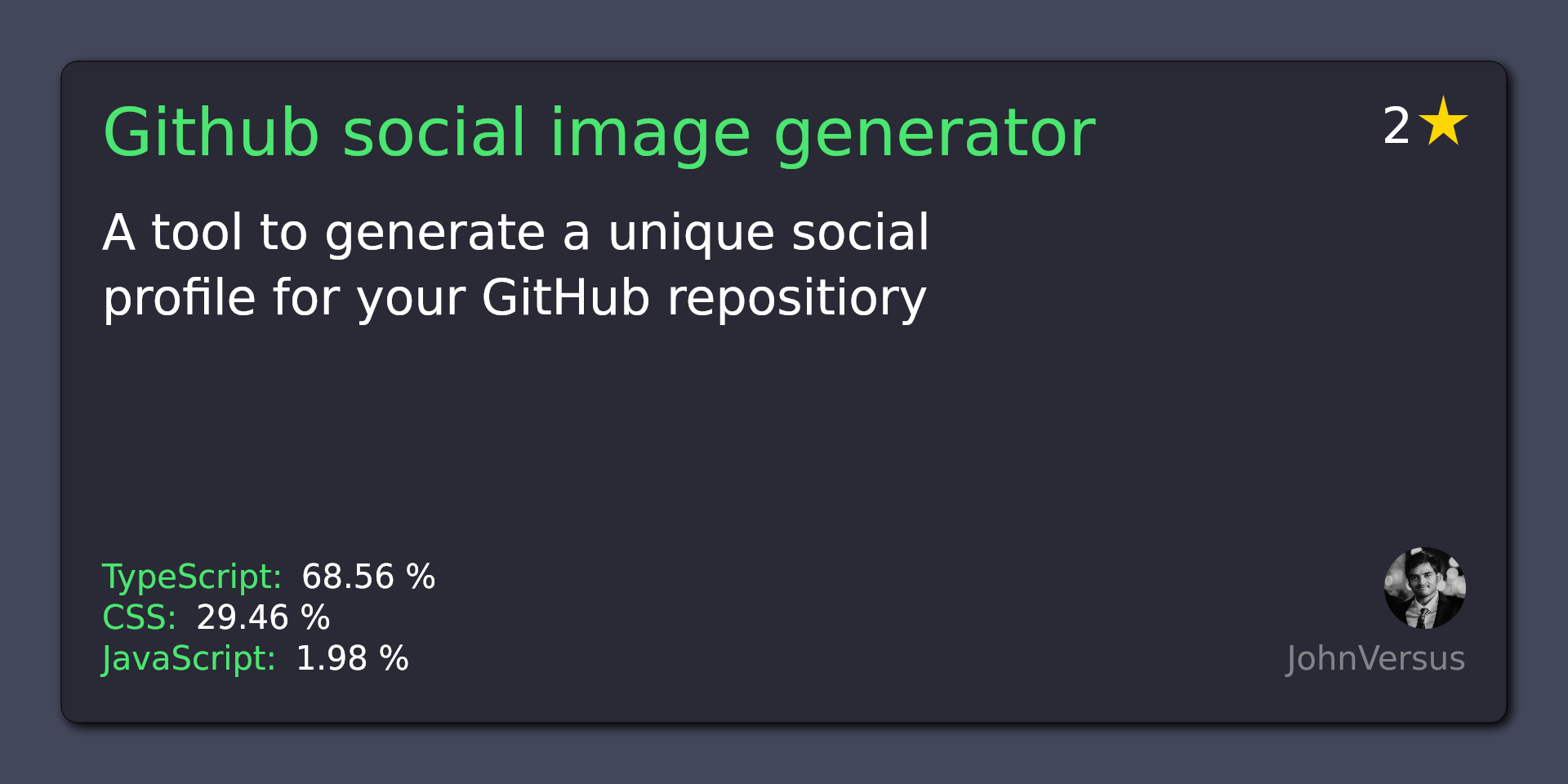 Github Social Image Generator Github Social Image Generator